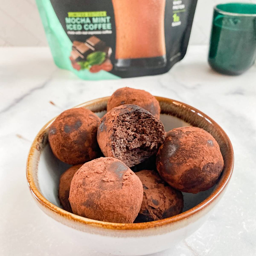 Protein Mocha Mint Bites