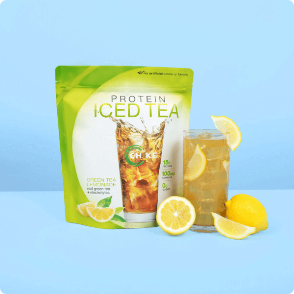 Chike High Protein Iced Tea - Green Tea Lemonade - Green Tea + Clear ...
